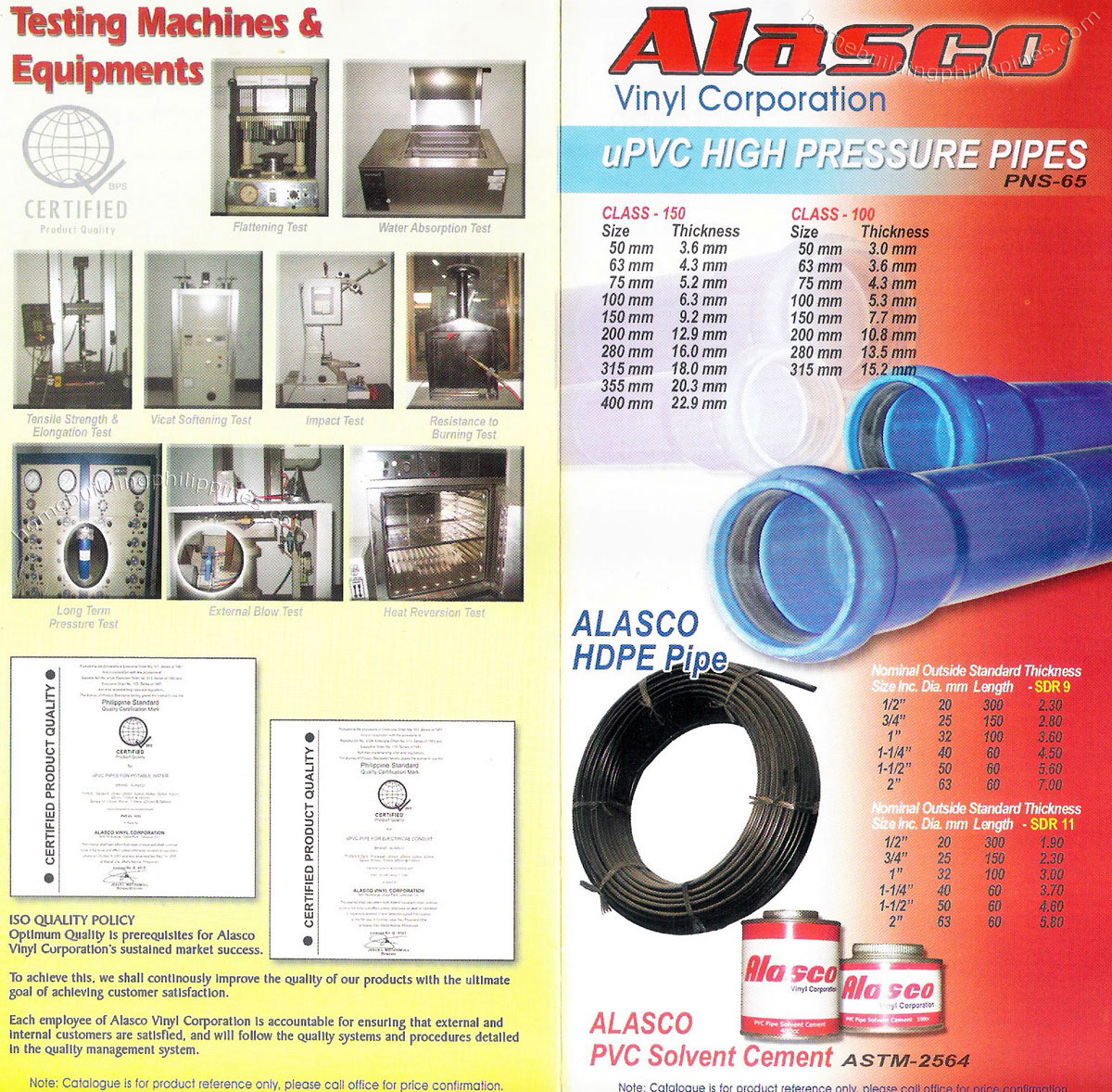 Testing Machines and Equipment, uPVC High Pressure Pipes HDPE Pipe, PVC ... Testing Machines and Equipment, uPVC High Pressure Pipes HDPE Pipe, PVC ...