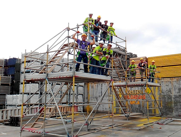 Construction Scaffolding, Tower Crane, Concrete Casting, Formworks ...