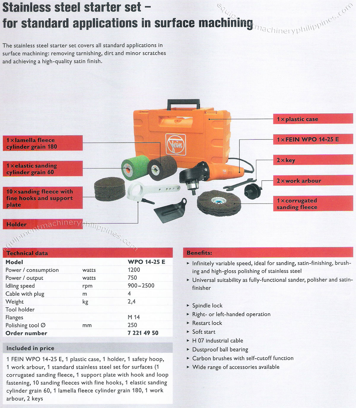 Stainless Steel Starter Set for Standard Applications in Surface ...