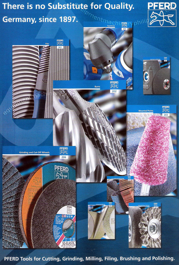 PFERD Tools for Cutting, Grinding, Milling, Filing, Brushing, Polishing ...