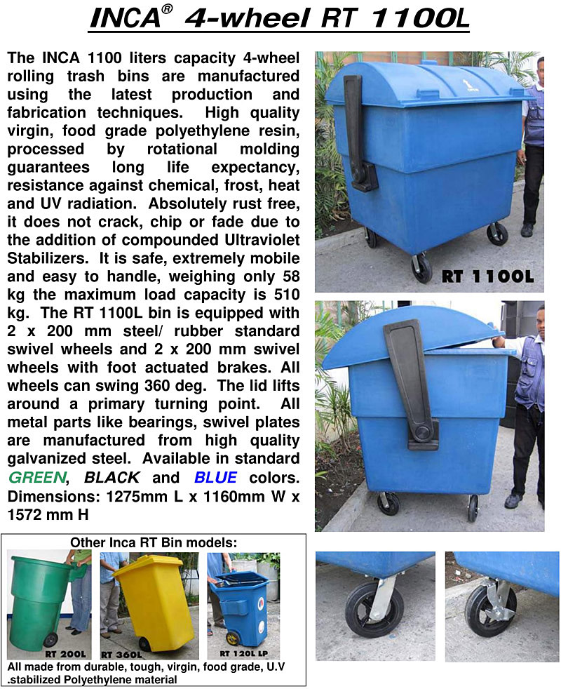 Heavy-duty Plastic Waste Management Products Supplier Philippines 2022