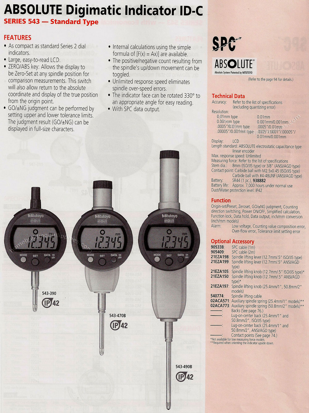 Digimatic Indicator IDC Standard Type Philippines