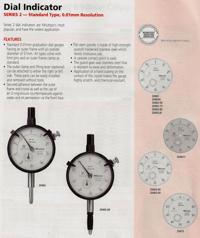 Dial Indicator Standard Type Philippines