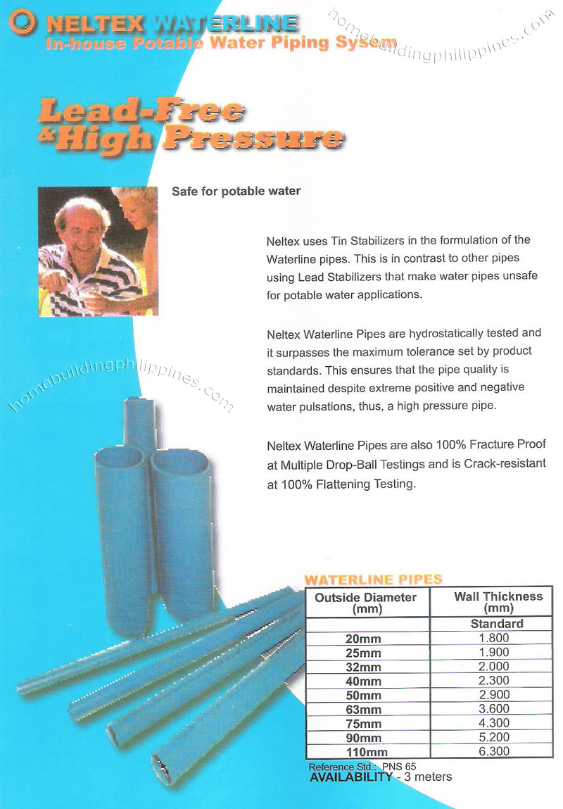 Waterline uPVC Pipes - Lead-Free & High-Pressure For In-House Potable ...