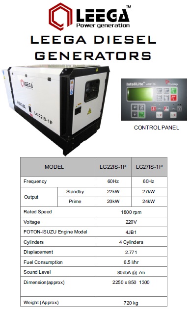 Leega Diesel Generators Philippines