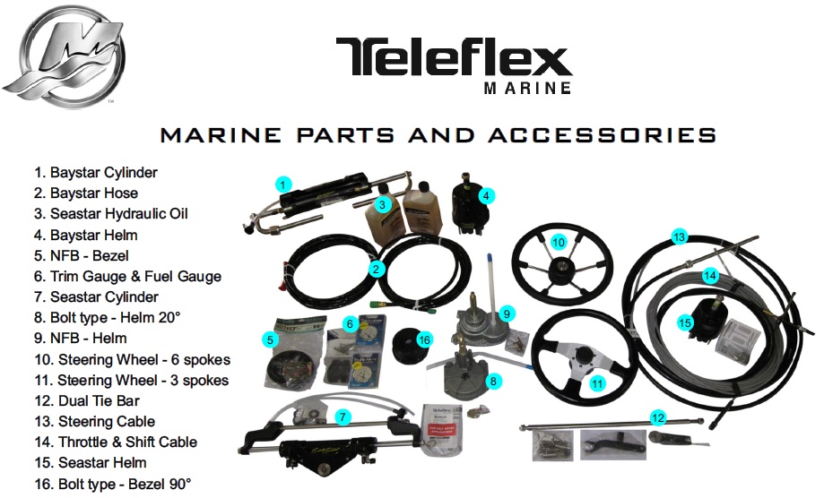 Mercury Outboard Boat Engines, Quicksilver Marine Parts, Teleflex ...