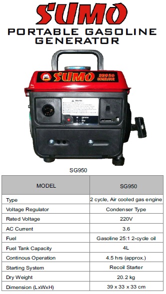 Sumo Air-Cooled Diesel Engines, Pumps, Portable Gasoline Generator ...