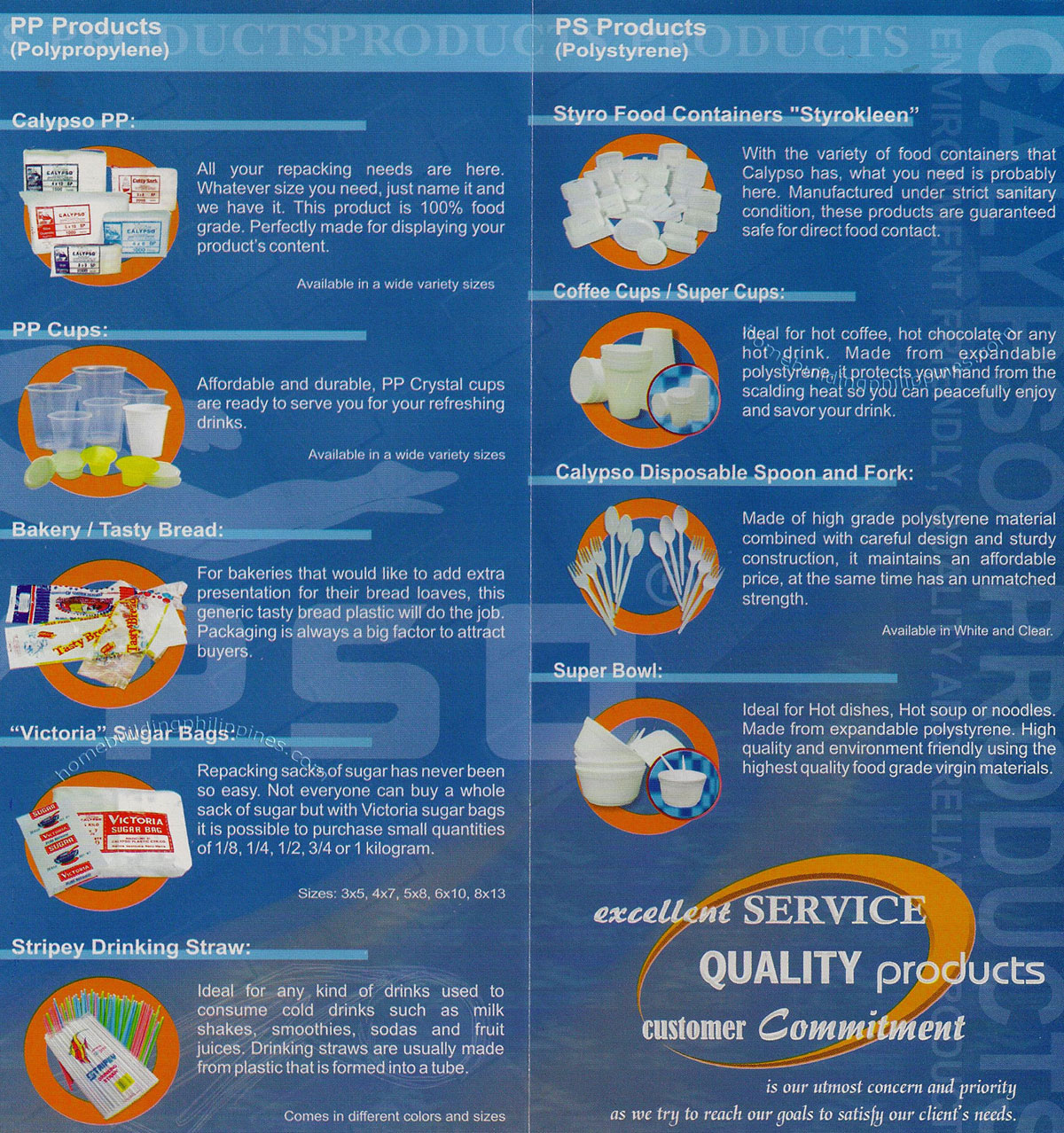Polypropylene (PP) Products, Polystyrene (PS) Products Philippines