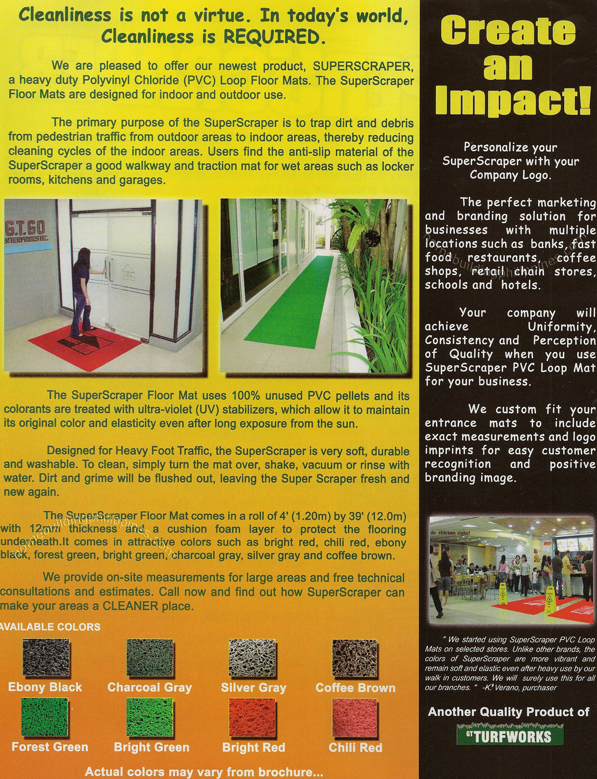 SuperScraper Heavy-Duty PVC Loop Floor Mat